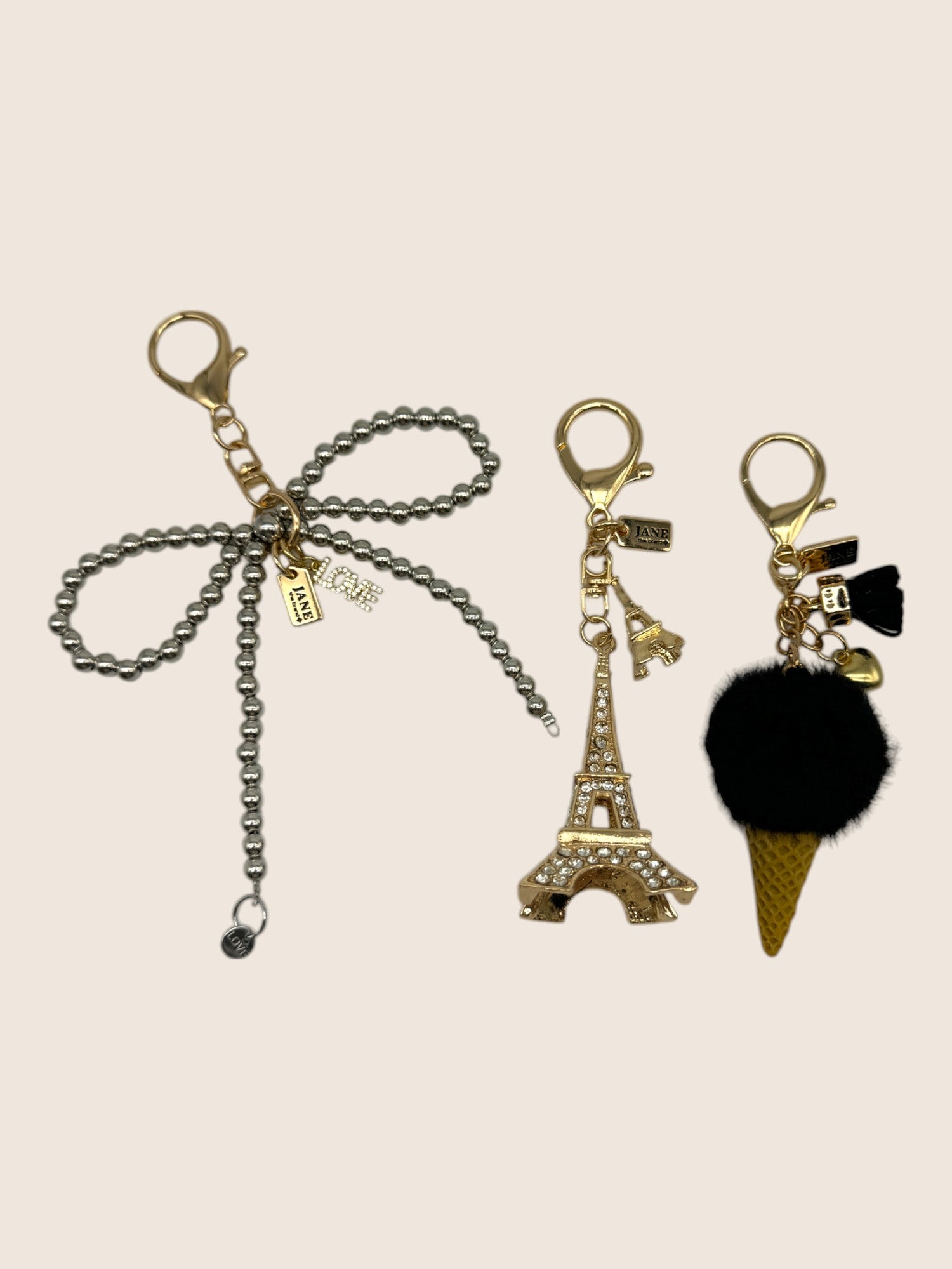 The Emily Charm Set - Lux | Diamond Eiffel & Ice Cream | Jane the Brand ...